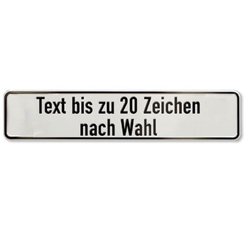 Parkplatzschild mit max. 20 Zeichen Text nach Wahl - Becker ...