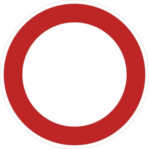 Verbot für Fahrzeuge aller Art VZ: 250 - Becker Schilderfertigung ...